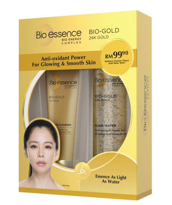 Bio-essence Bio-Gold Set (Radiance Cleanser 100g + Gold Water 150ml ...