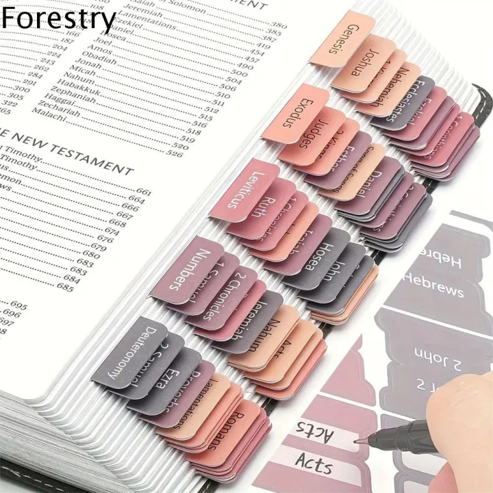 FORESTRY 5 Sheet Bible Index Removable Writable Bible Sticker ...
