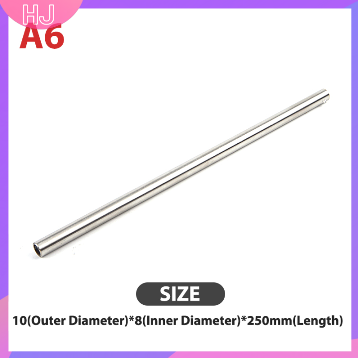 【HJ】 Silver Round 304 Stainless Steel Capillary Tube Pipe 250mm Hollow ...