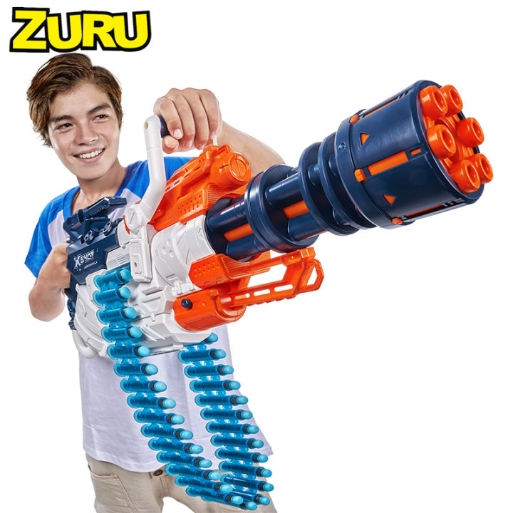 ZURU Xshot launcher soft bullet gun turbo extra large gatling double ...