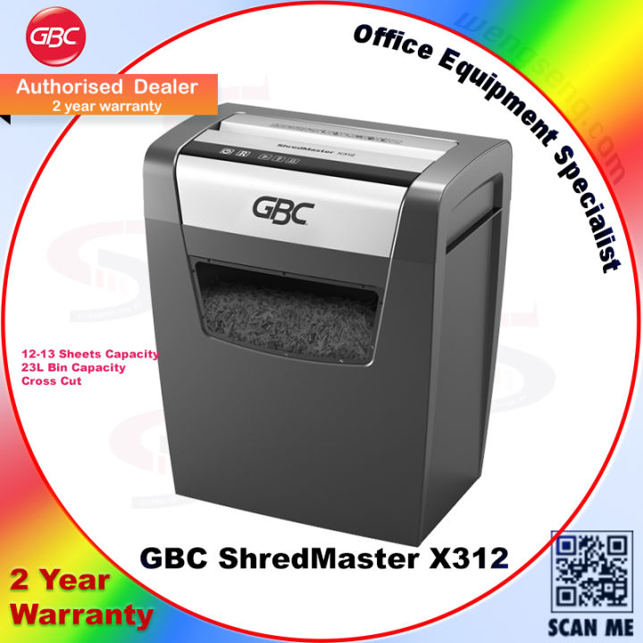 [ready stock] GBC ShredMaster X312 Cross Cut Shredder 13 sheets cross ...