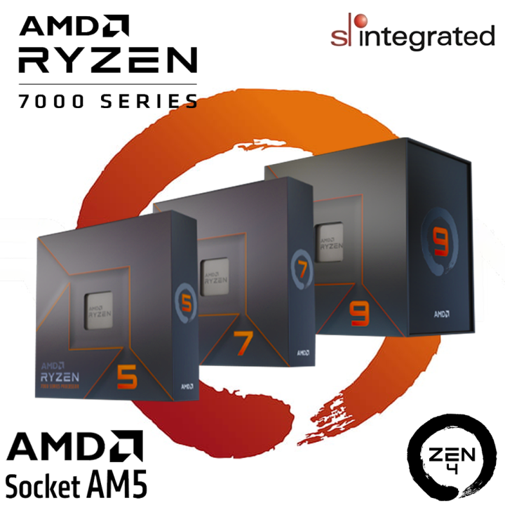 AMD Ryzen 7000 Series Desktop Processors - R5 7500F(Bulk)/R5 7600/R5 7600X/R7 7700X/R9 7900X/R9 ...