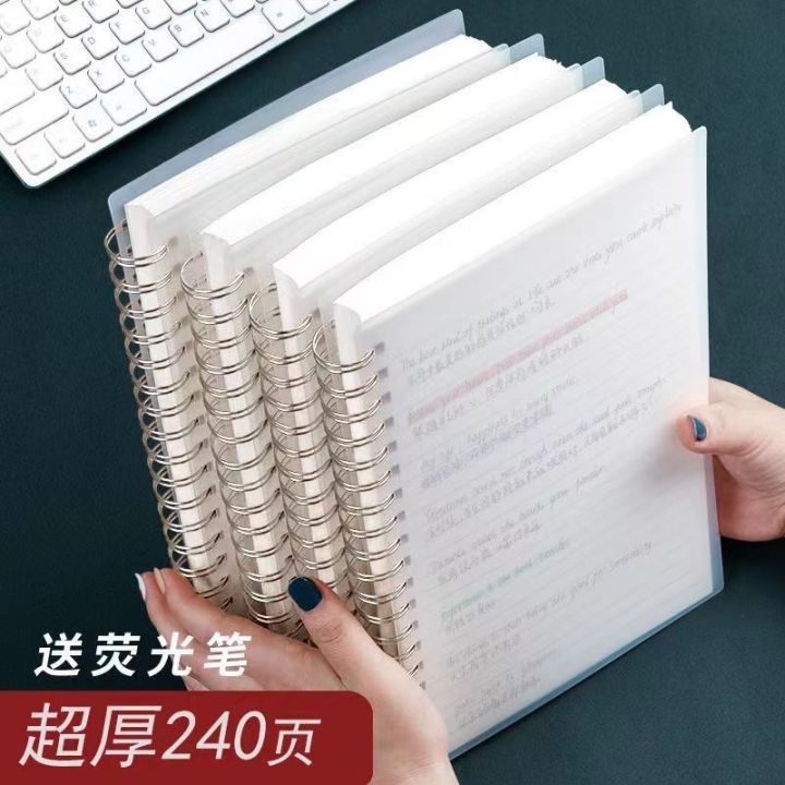 ↂ Thickening notebook high school students this a4 size b5 cheap plaid ...