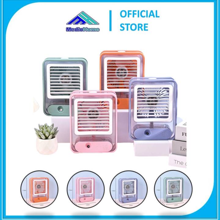 MEDIOHOME Kipas Angin Portable Mini Super Dingin AC Mini Portable LED ...