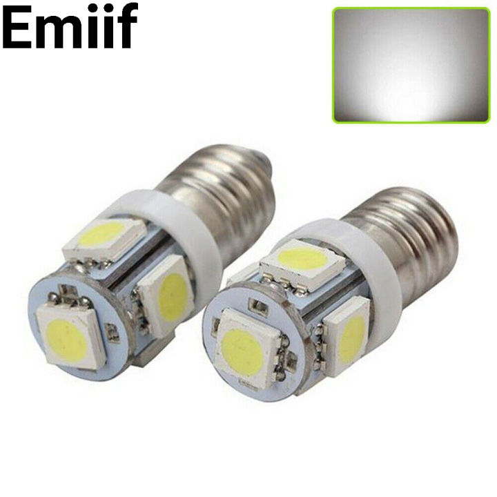 Emiif 1 Pair High Bright LED Bulb Replacement Flashlight Torch Bulb 6V ...