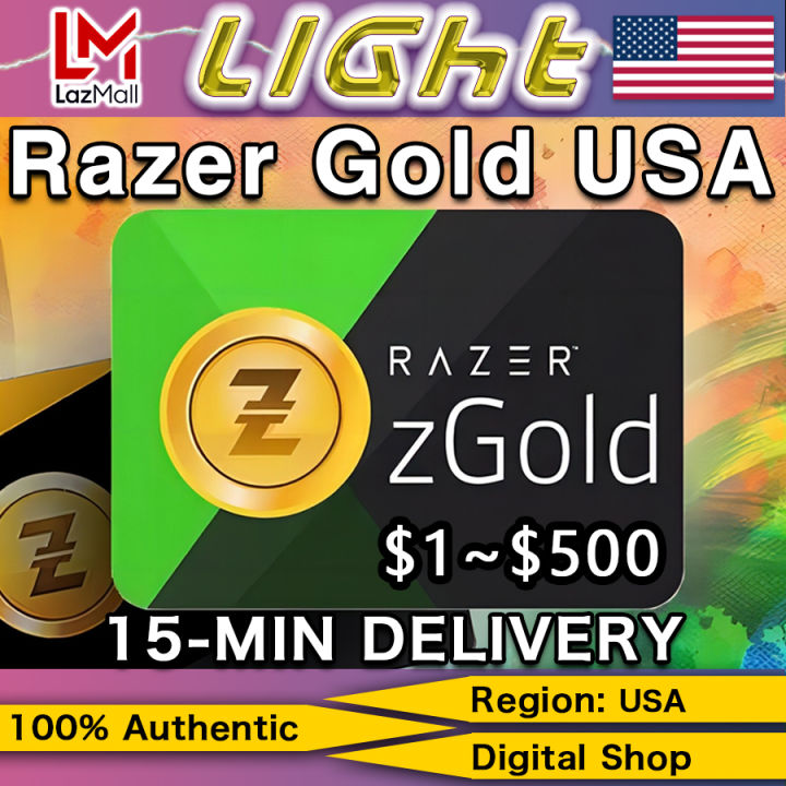 Razer Gold USA PIN 1 USD~500 USD United States Razer Gold Gift Card ...