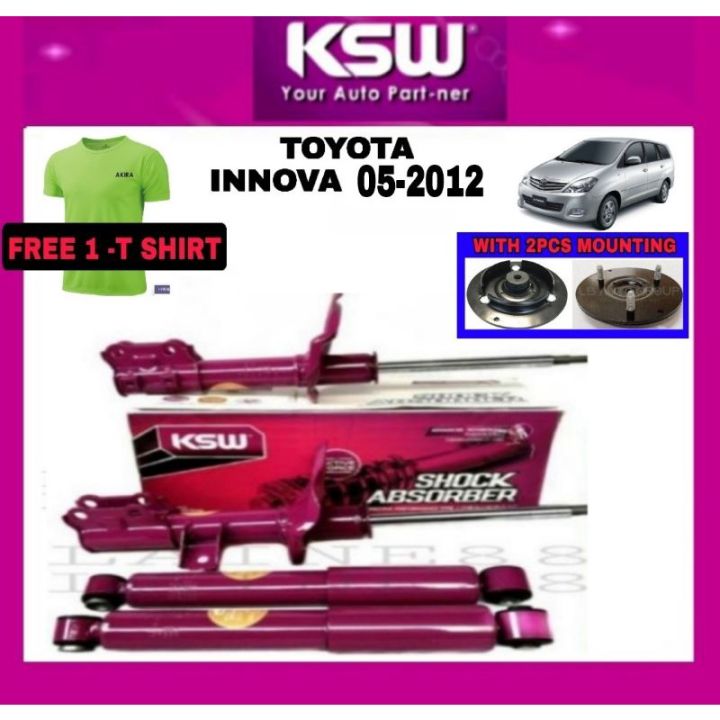 TOYOTA INNOVA 2005-2012 KSW SHOCK ABSORBER ( GAS ) PURPLE FRONT AND ...