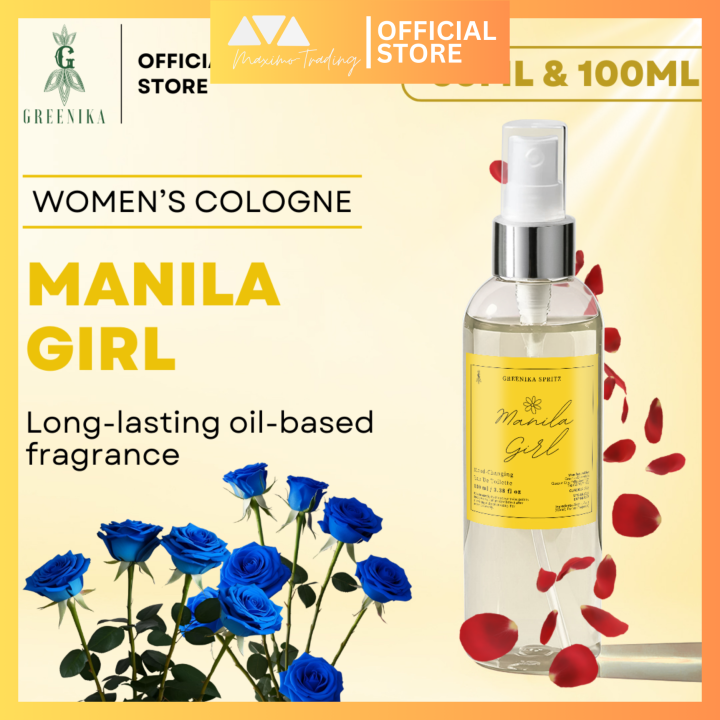 Maximo Trading Greenika Spritz Manila Girl - Oil Based Perfume for ...