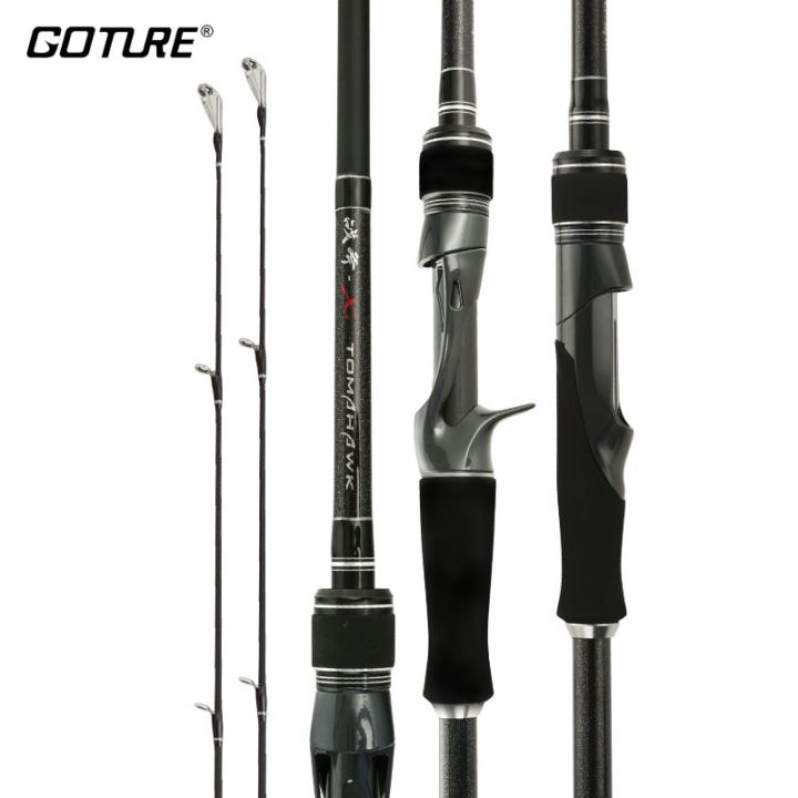 TOMAHAWK MH+H Double Tips Fishing Rod 30T Carbon Fiber Spinning Casting ...