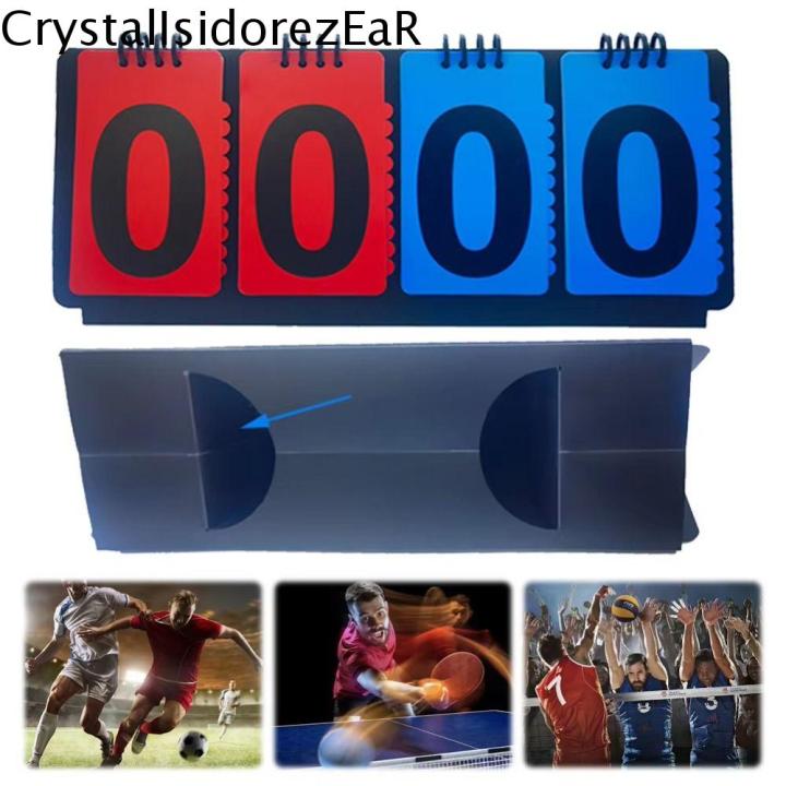CRYSTAL 4-Digit Basketball Scoreboard Tabletop Counter Manual Score ...
