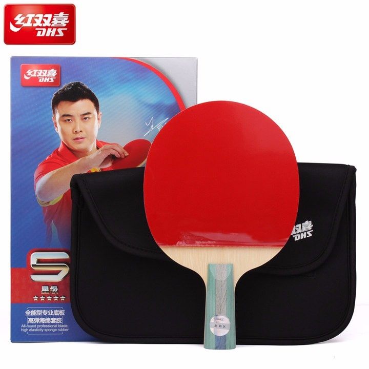DHS 6 Star Table Tennis Racket (6002, 6006) with Rubber Skyline ...