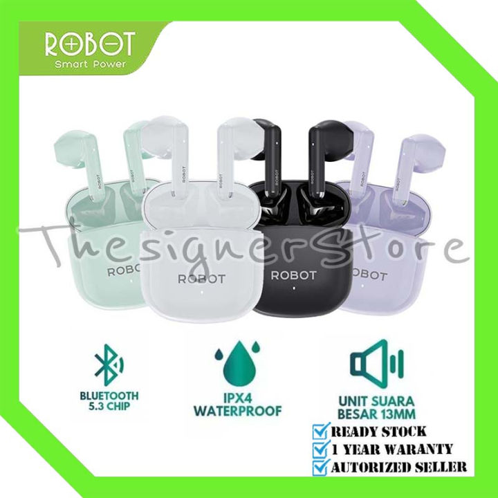 Robot T60 TWS Earphone Bluetooth Half Ear Wireless Bluetooth Airbuds ...