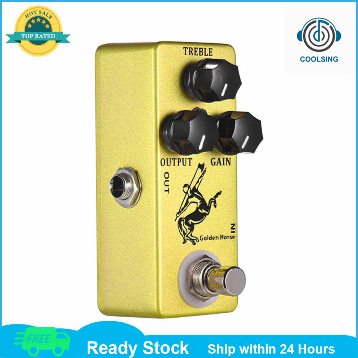 MOSKYAudio Golden Horse Guitar Overdrive Effect Pedal Full Metal Shell ...