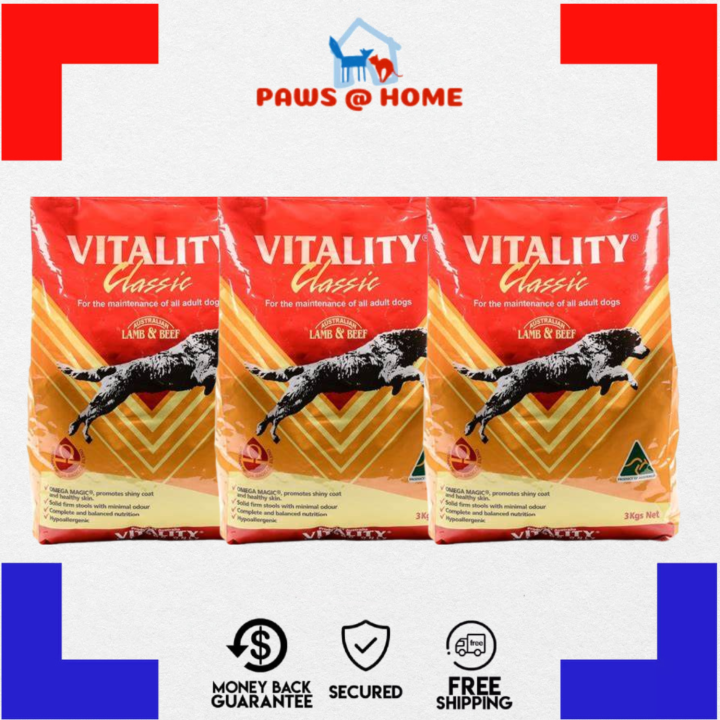 Vitality Classic Lamb & Beef Dry Dog Food 15kg | Lazada PH
