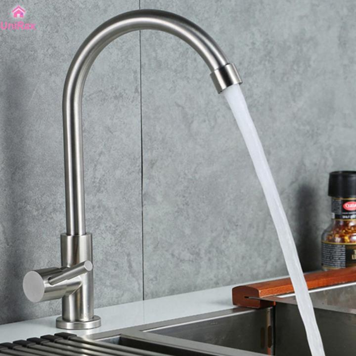 【UniRax】 360°rotation Elbow Kitchen Faucet Kitchen Sink Mixer Tap ...