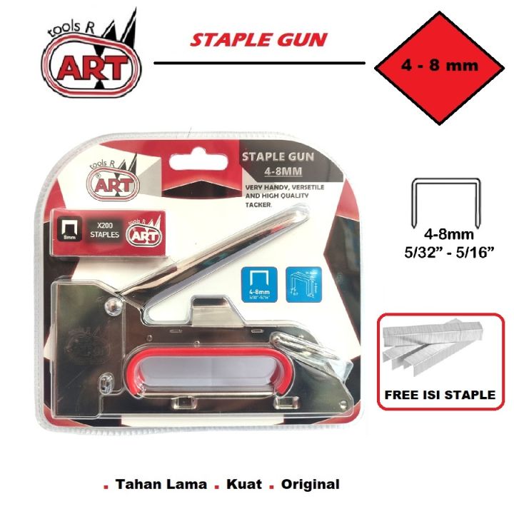 Steples Tembak Standar 4 - 8 mm Staple Gun R23 ART Tacker Tembakan ...
