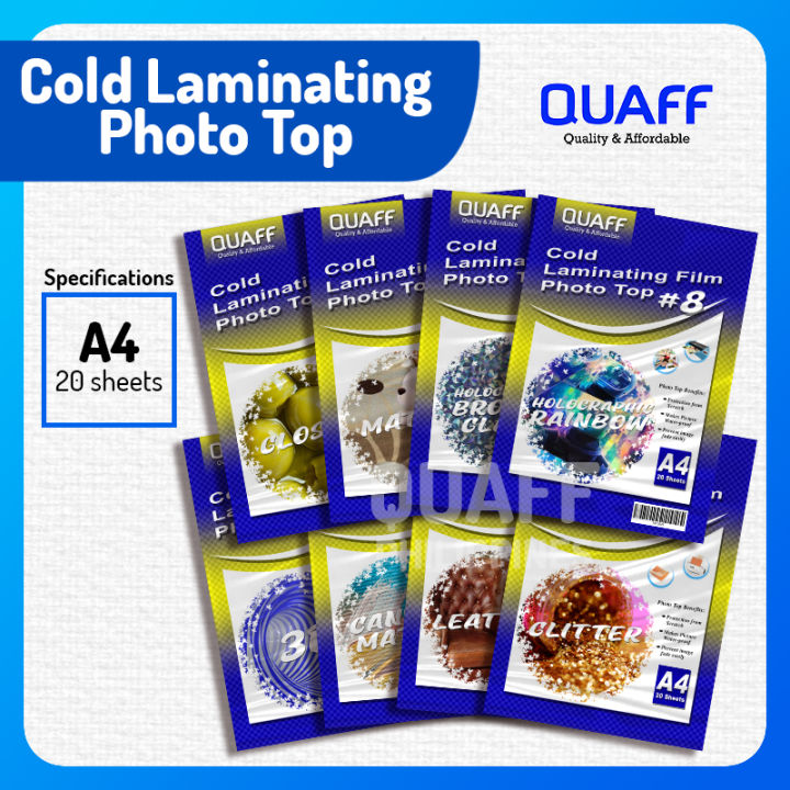 QUAFF Photo Top A4 Size 80micron (20 sheets) | Lazada PH