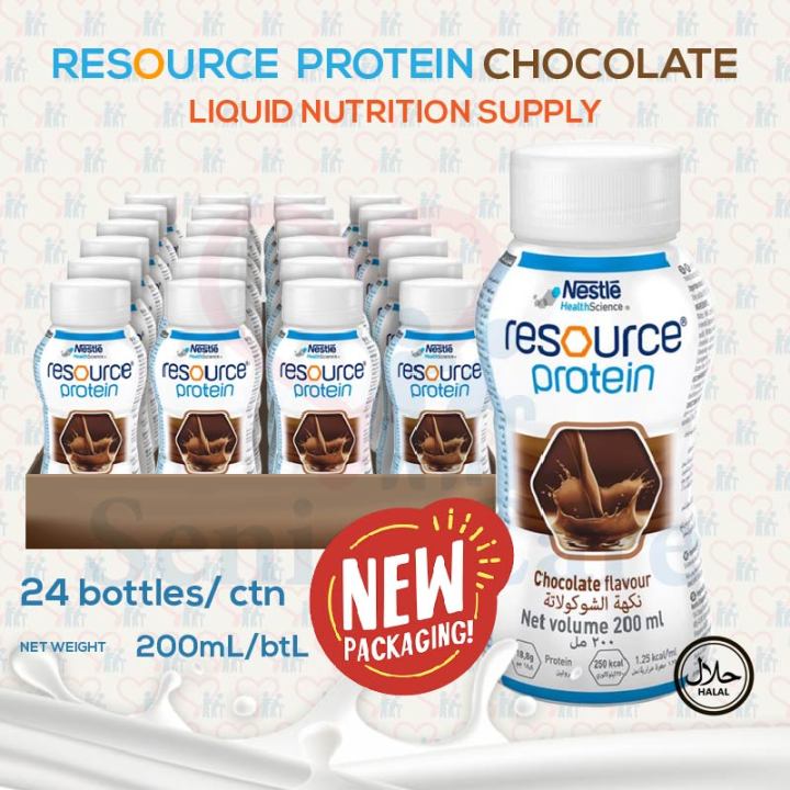 [Carton of 24] Nestle Resource Protein 200ml - 250kcal Bottle Ready to ...