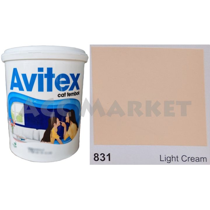Cat Tembok Dinding Avitex 1kg Warna Krem Cream 831 | Lazada Indonesia