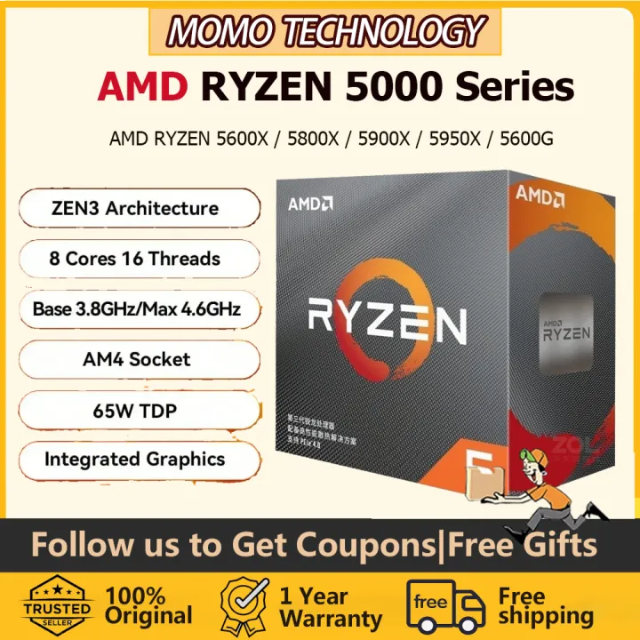 [Lowest Price]100% Brand New AMD RYZEN 5000/7000 Series CPU Ryzen 9 5950X / Ryzen 7 5800X / R7 ...