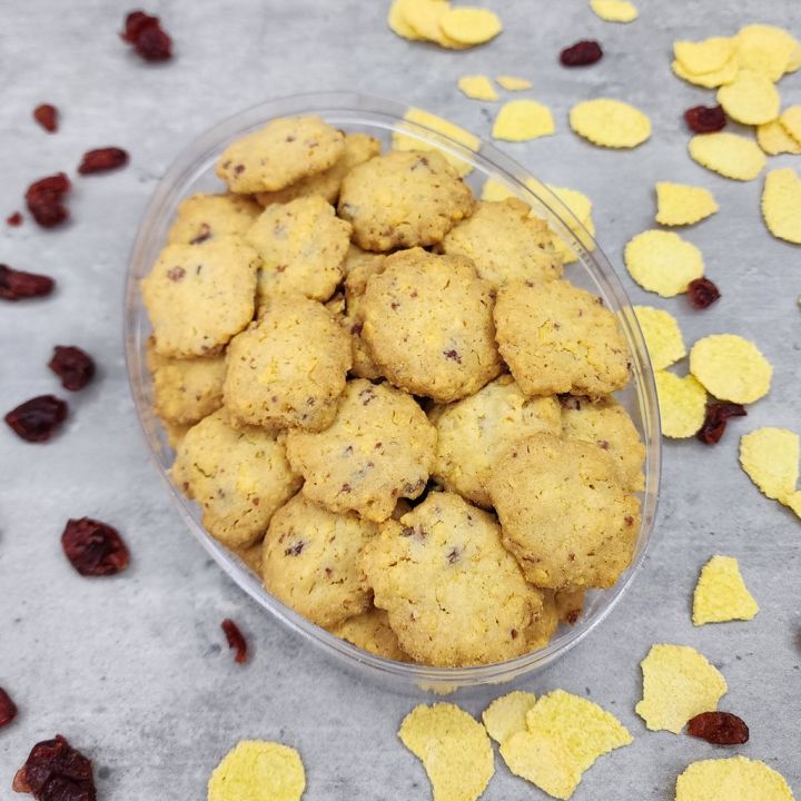 Cranberry Cornflakes Biscuit - Kuih Raya Premium By Dreamy Makmur | Lazada