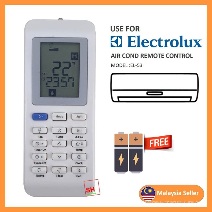Electrolux รีโมตควบคุมเครื่องปรับอากาศ แบบเปลี่ยน EL-53 | Lazada.co.th