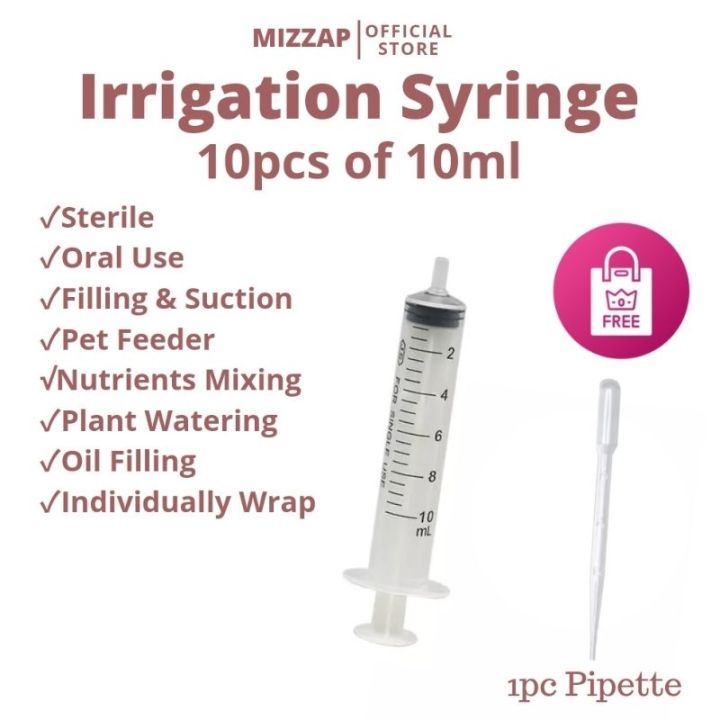 COD 10ml20ml Disposable Syringe Plastic Long Tip 10pcs Measuring and ...