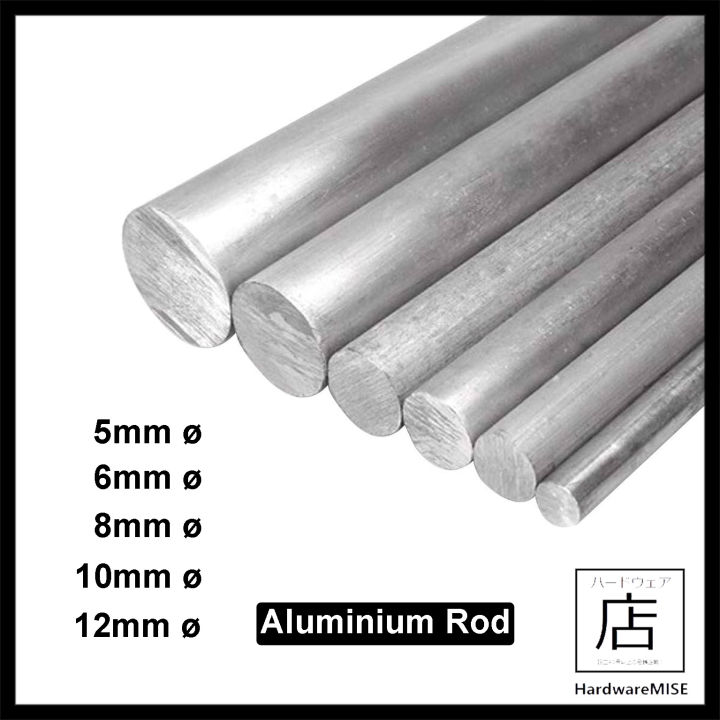 Aluminum Rod 6061 Aluminium Solid Round Bar 5mm 6mm 8mm 10mm 12mm ...