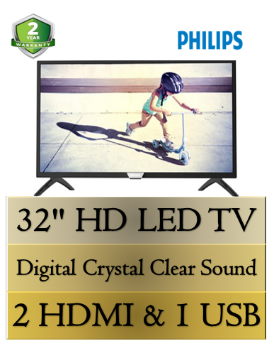 PHILIPS 32 inch HD LED TV 32PHA3002S | Lazada