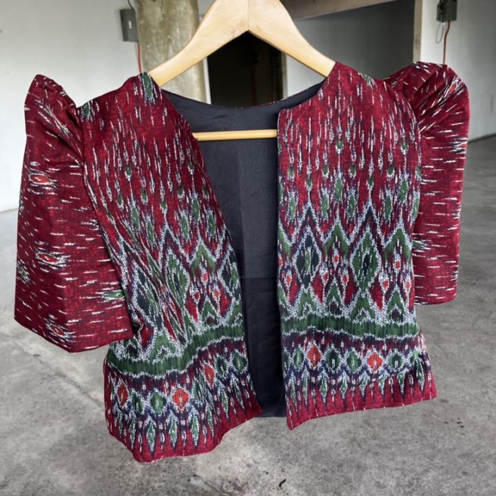 🩰 🚀 Bolero Batik Filipiniana | Batik Modern Filipiniana Bolero Cotton ...