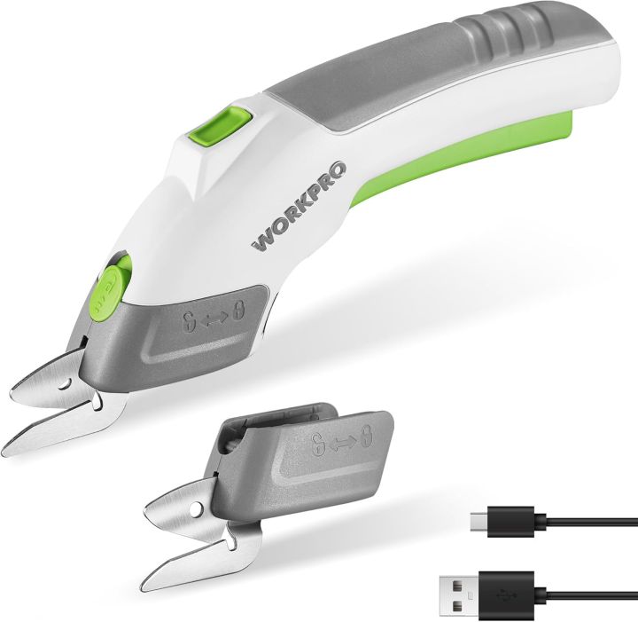 WORKPRO Cordless Electric s with 2 Blades, 4V Rechargeable Powerful ...