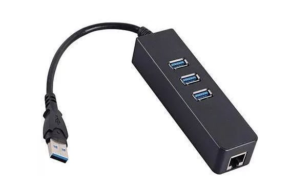 USB 3.0 Type C to RJ45 3-Port USB 3.0 Hub Gigabit LAN Ethernet Network ...