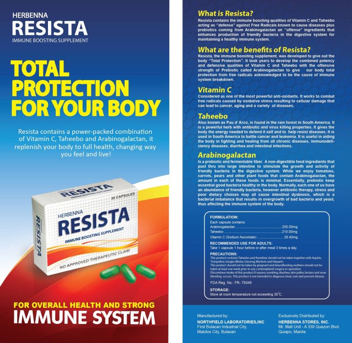 Resista Herbal Capsule | Lazada PH