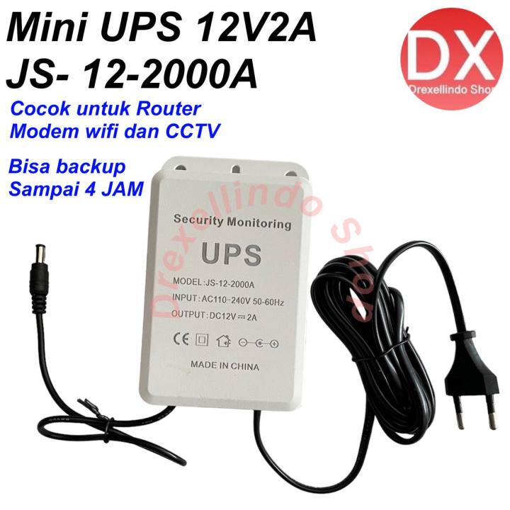 Mini UPS 12V2A Power Supply buat Modem Router dan CCTV | Lazada Indonesia
