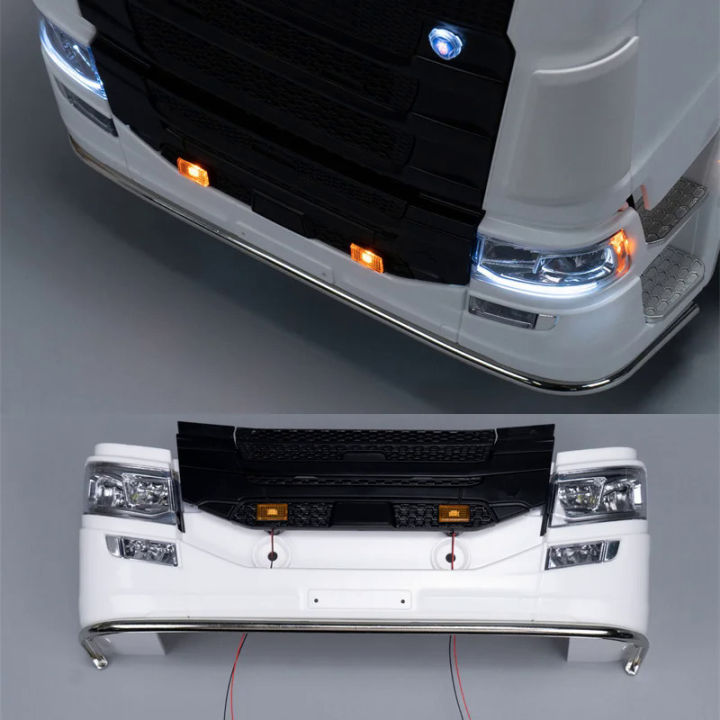 LED 3V Warning Light Chin Lamp Side Lights for 114 Tamiya RC Dump Truck ...