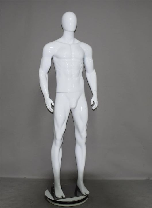 Male Fiberglass White Glossy/Black Matt Color Full Body Sports ...