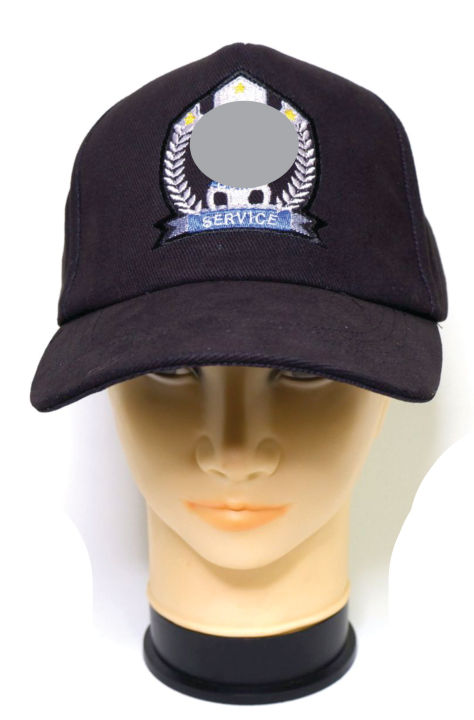 GOA Bull Cap, Black Color with Front and Back Computerized Embroidery ...