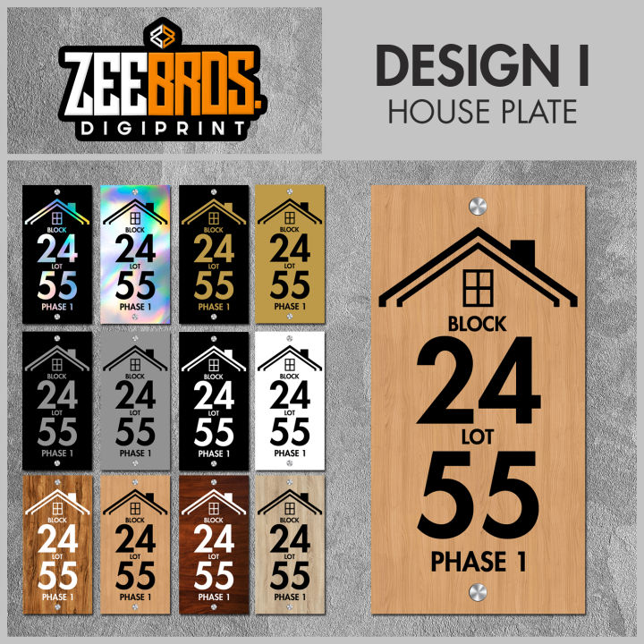 House Address Plate (Design I) | Lazada PH