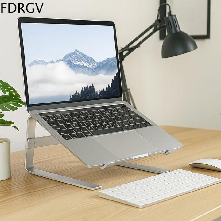 FDRGV Double Layer Laptop Stand Iron Ventilated Notebook Riser Portable ...