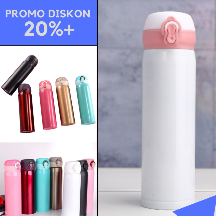 TERMOS TUMBLER BOTOL MINUM STAINLESS STEEL NIAGARA 500 ML POLOS | Lazada Indonesia