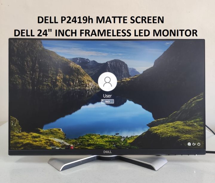 DELL REFURBISHED 24" INCH FHD FRAMELESS LED MONITOR DELL P2419h [ HDMI ...