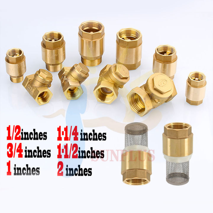 W/ SCREEN Brass Non-return Swing Check Valve Brass Female Thread Check ...