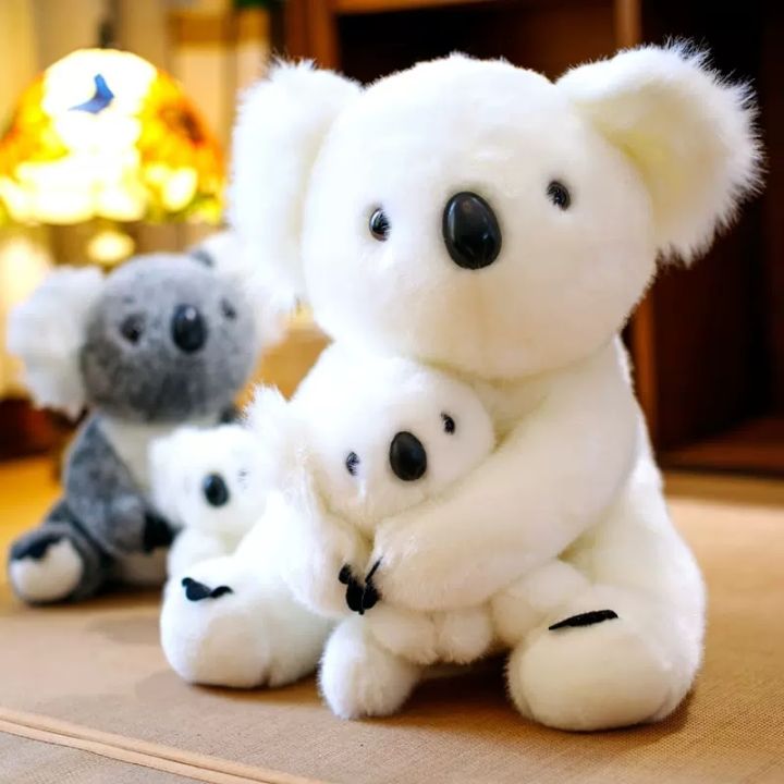 ซูเปอร์น่ารักจำลองสูงแม่และเด็ก Koala หมีตุ๊กตาตุ๊กตาของเล่นเพื่อนทารก ...