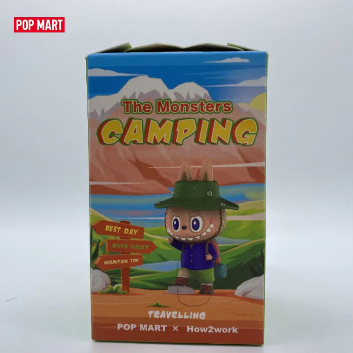WGBของแท้ POPMART Labubu The Monsters Camping Travel Action Figure ของ ...