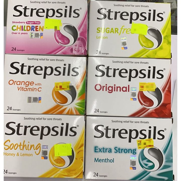 (GOODLIFE) - STREPSILS SOOTHING RELIEF FOR SORE THROAT 1 BOX LOZENGES ...