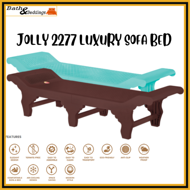 JOLLY 2277 LUXURY SOFA BED JCE (NO FOAM) CLEOPATRA PLASTIC SOFA/ DIVAN ...