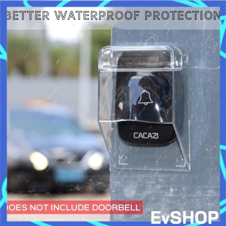 Transparent Waterproof Cover FOR Wireless Doorbell Bell Ring ...