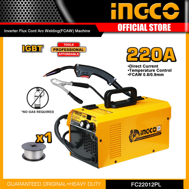 Ingco 220A Inverter Migweld Flux Cord ARC (FCAW) Portable Welding ...