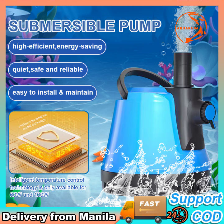 Submersible Aquarium Water Pump Fish Tank Powerhead Fountain Hydro ...