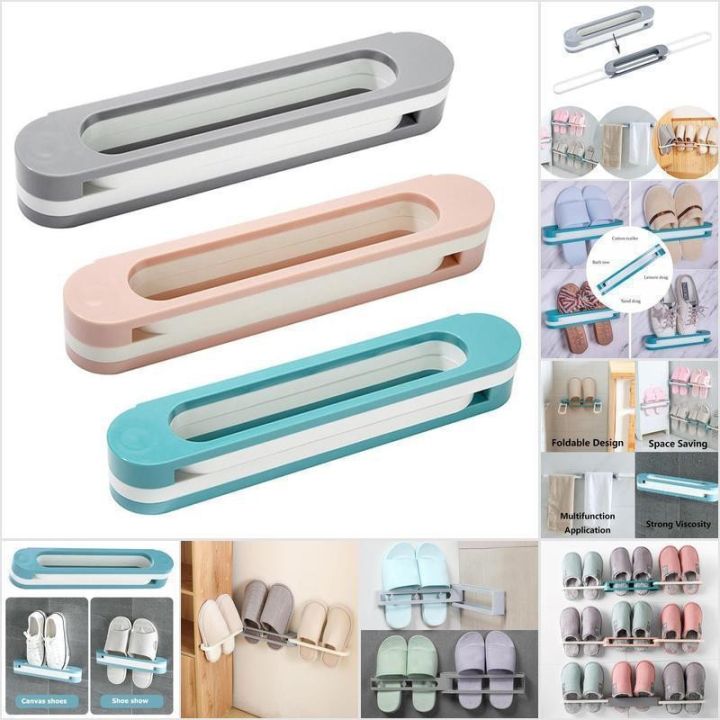 MULTIPURPOSE WALL MOUNTED HOLDER FOR SANDALS &SLIPPERS Organizer Strong ...